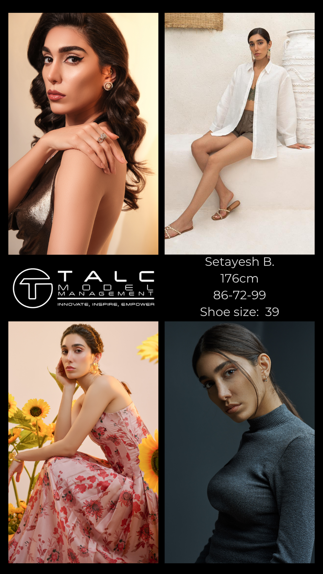 Setayesh-Comp card – Aug 2025 – Talc Model Management